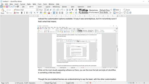 LibreOffice Writer review | Laptop Mag