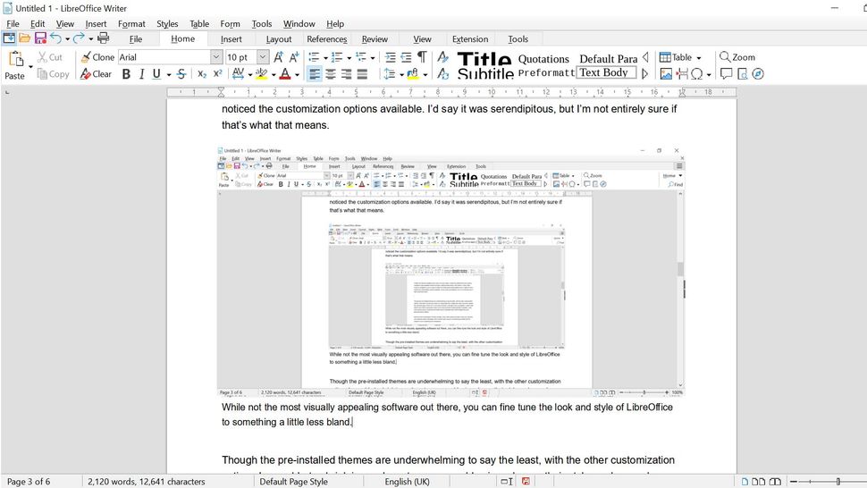 LibreOffice Writer review | Laptop Mag