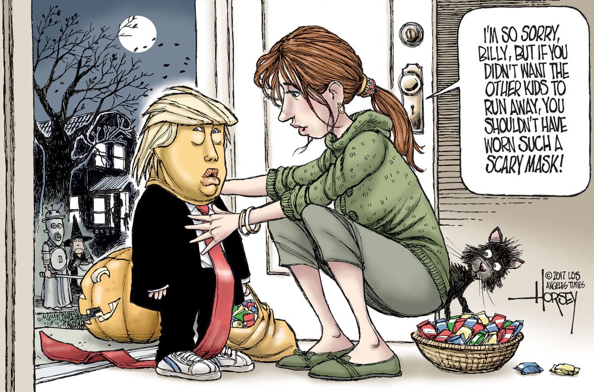 Political cartoon U.S. Trump Halloween | The Week