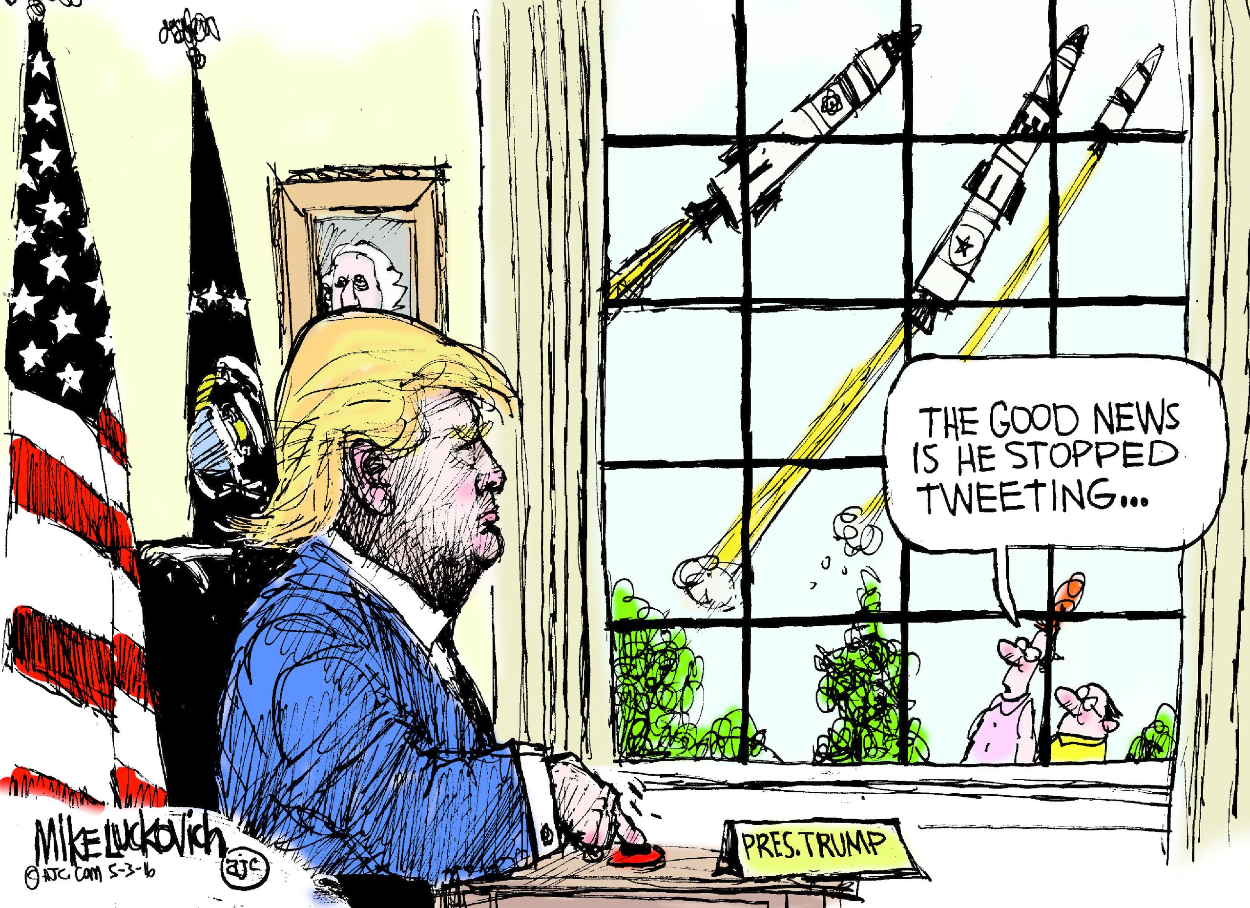Political cartoon U.S. President Trump 2016 | The Week