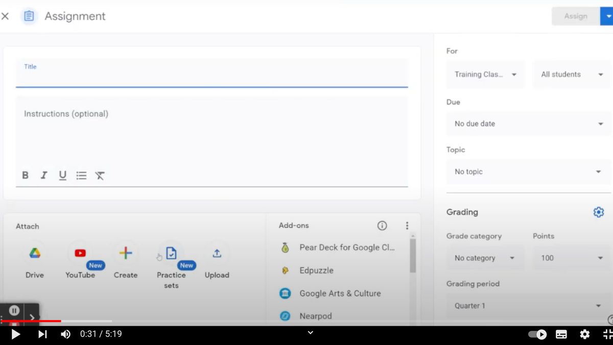How to Add Interactive YouTube Videos to Google Classroom | Tech & Learning