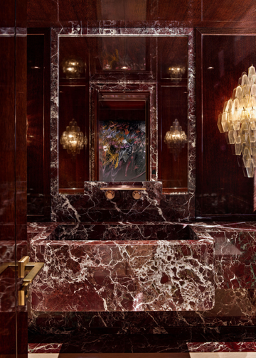 What Is Rosso Levanto? The Striking Marble Designers Love | Livingetc