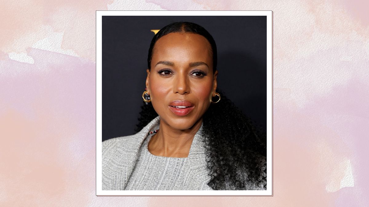 Kerry Washington's icy grey eyeshadow exudes autumnal chic | Woman & Home