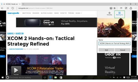 How to Add a Page to the Reading List in Microsoft Edge | Laptop Mag
