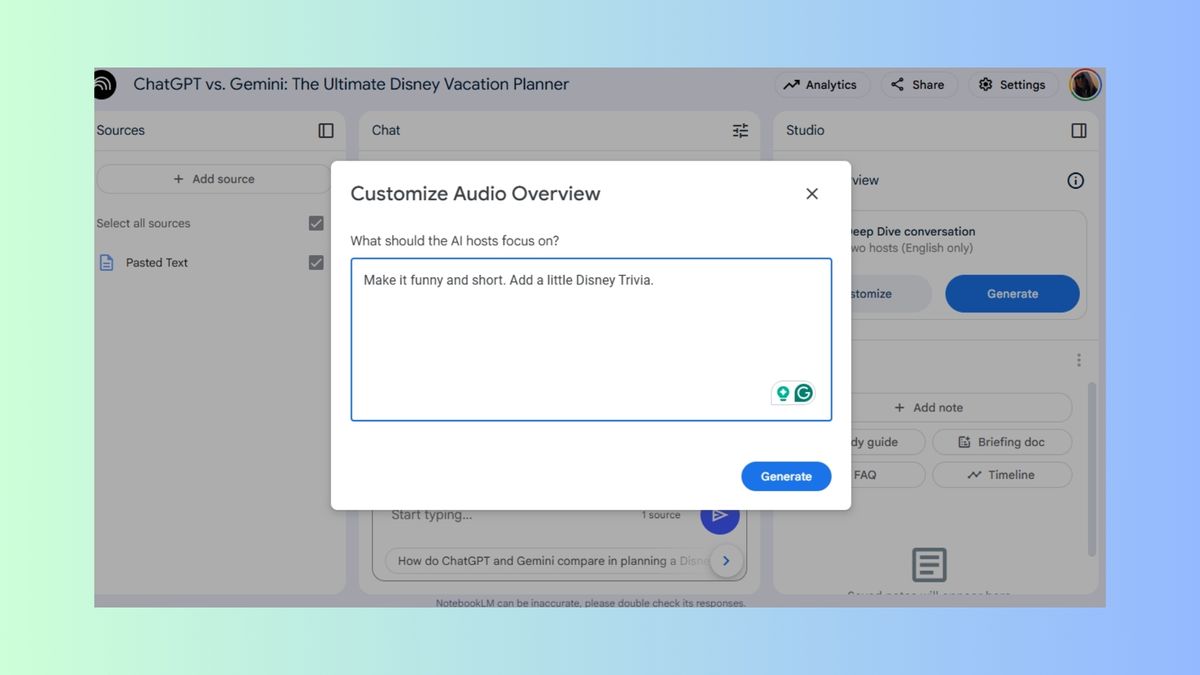 I went hands-on with the new Google NotebookLM interactive feature ...