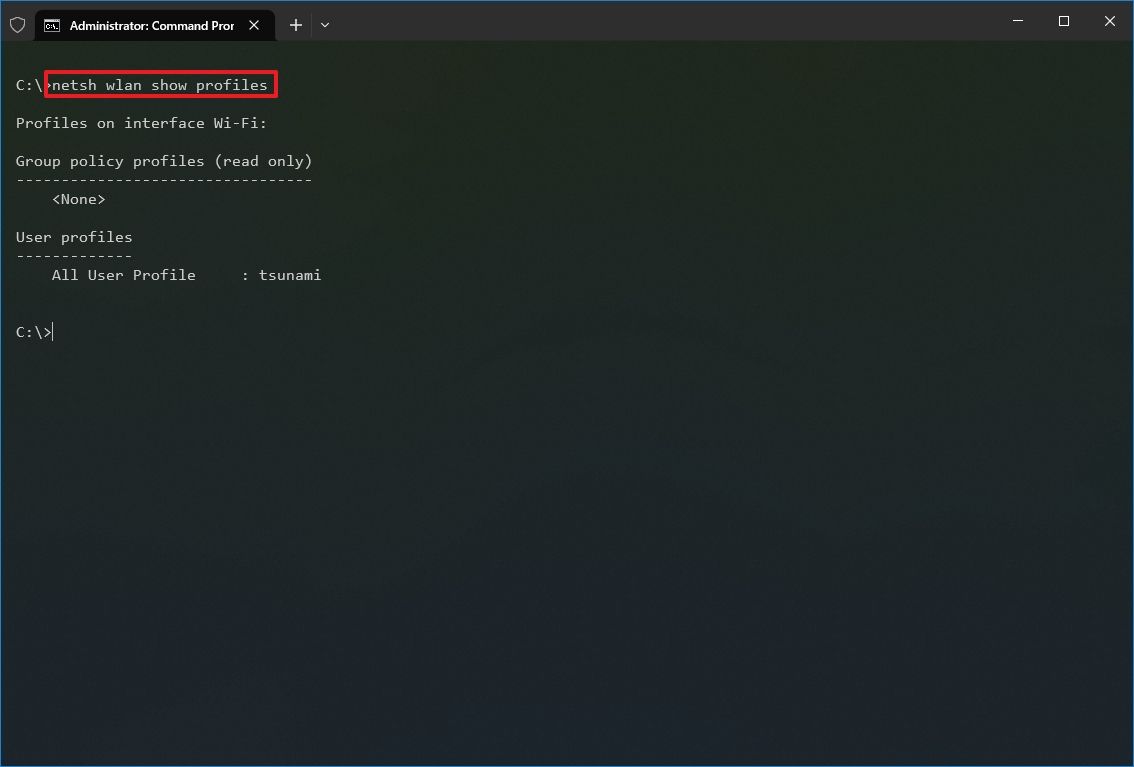 How to manage wireless networks with Command Prompt on Windows 10 ...