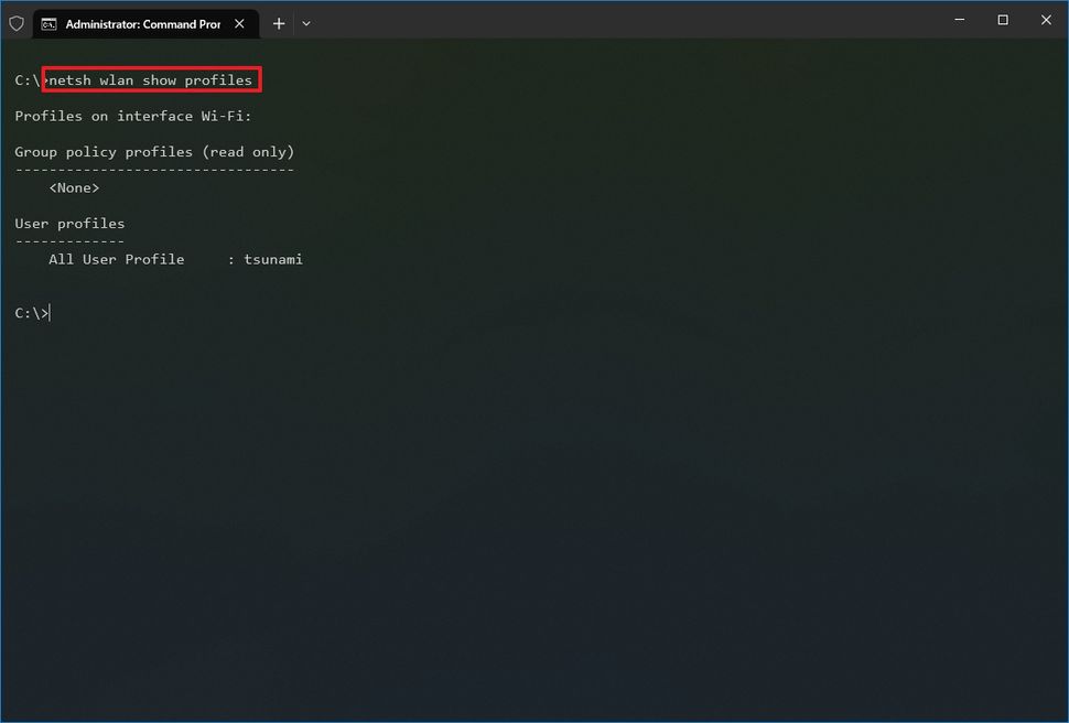How to manage wireless networks with Command Prompt on Windows 10 ...