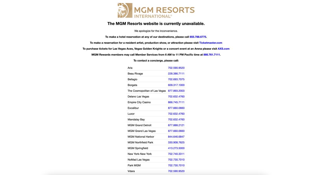 MGM Resorts back online after suspected ransomware attack | ITPro