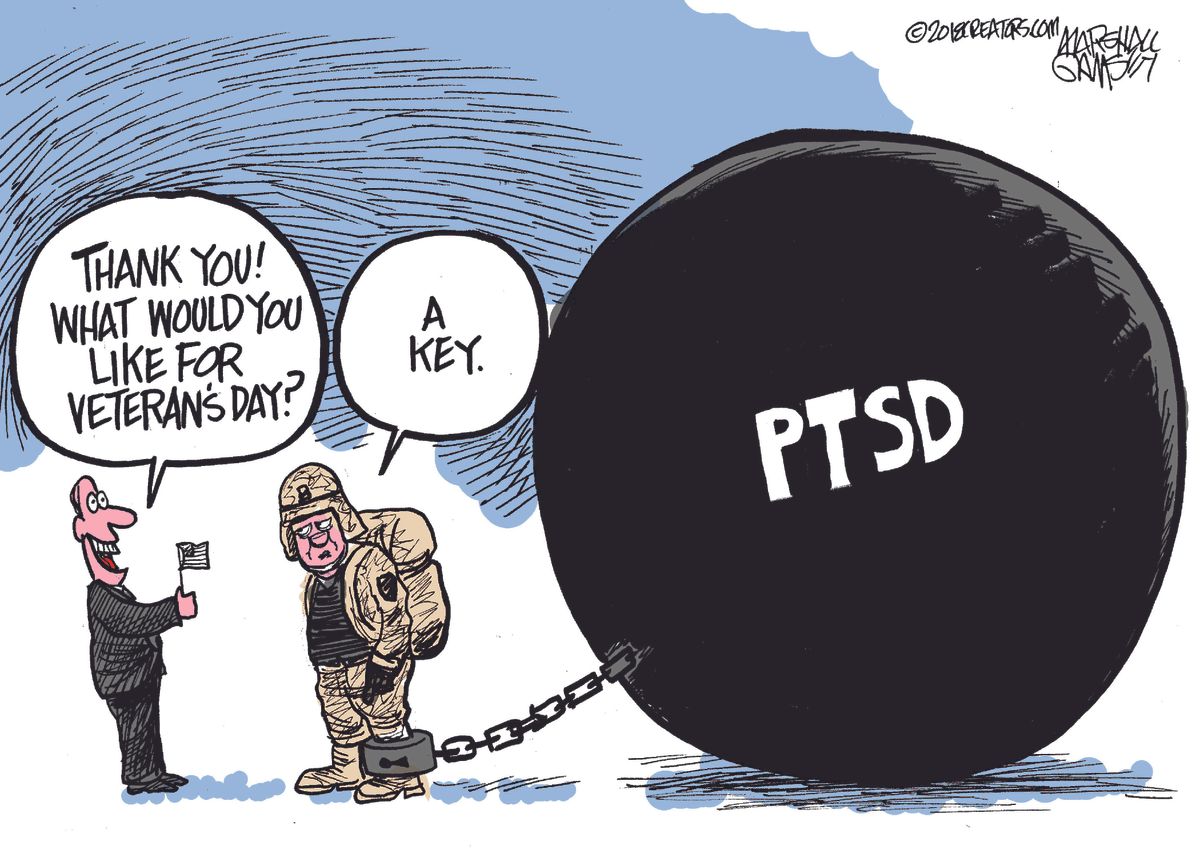 U.S. Veterans Day thank you for service PTSD | The Week