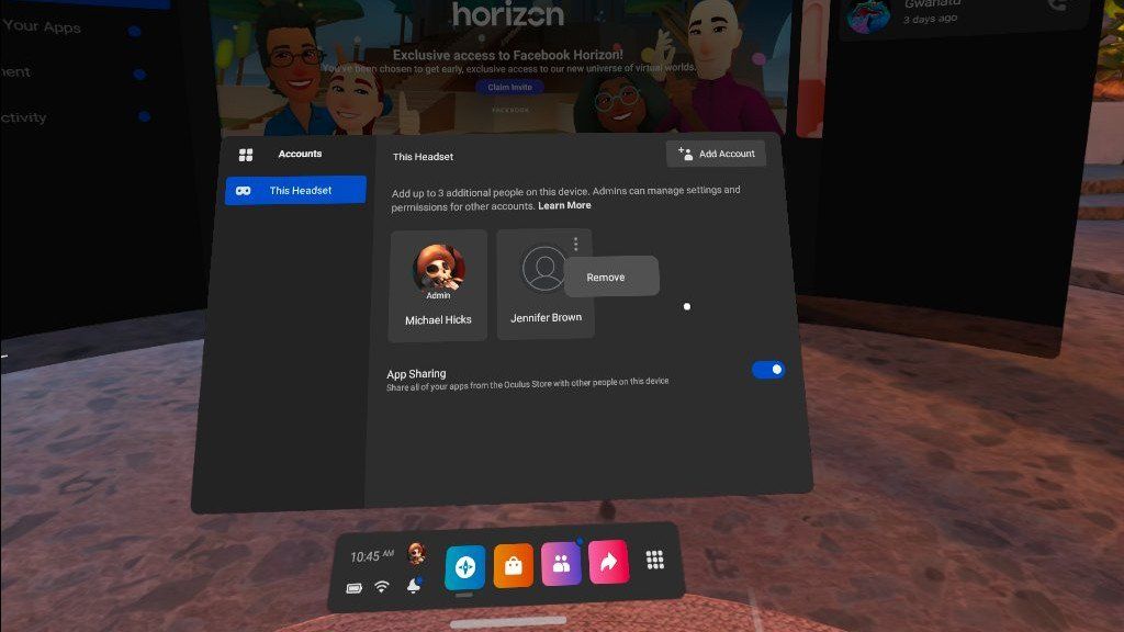 How to use multiple accounts and app sharing on the Oculus Quest 2 ...