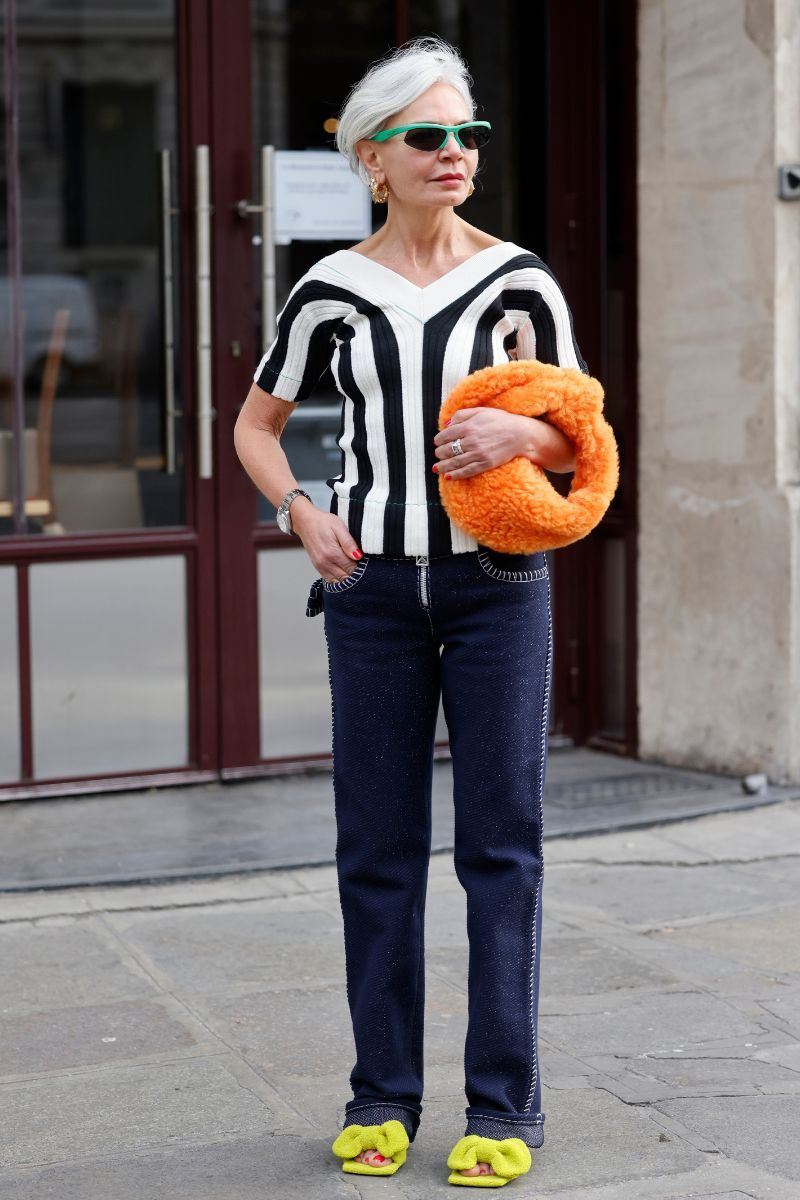 Street style: 32 fashion-forward ways to style straight leg jeans ...