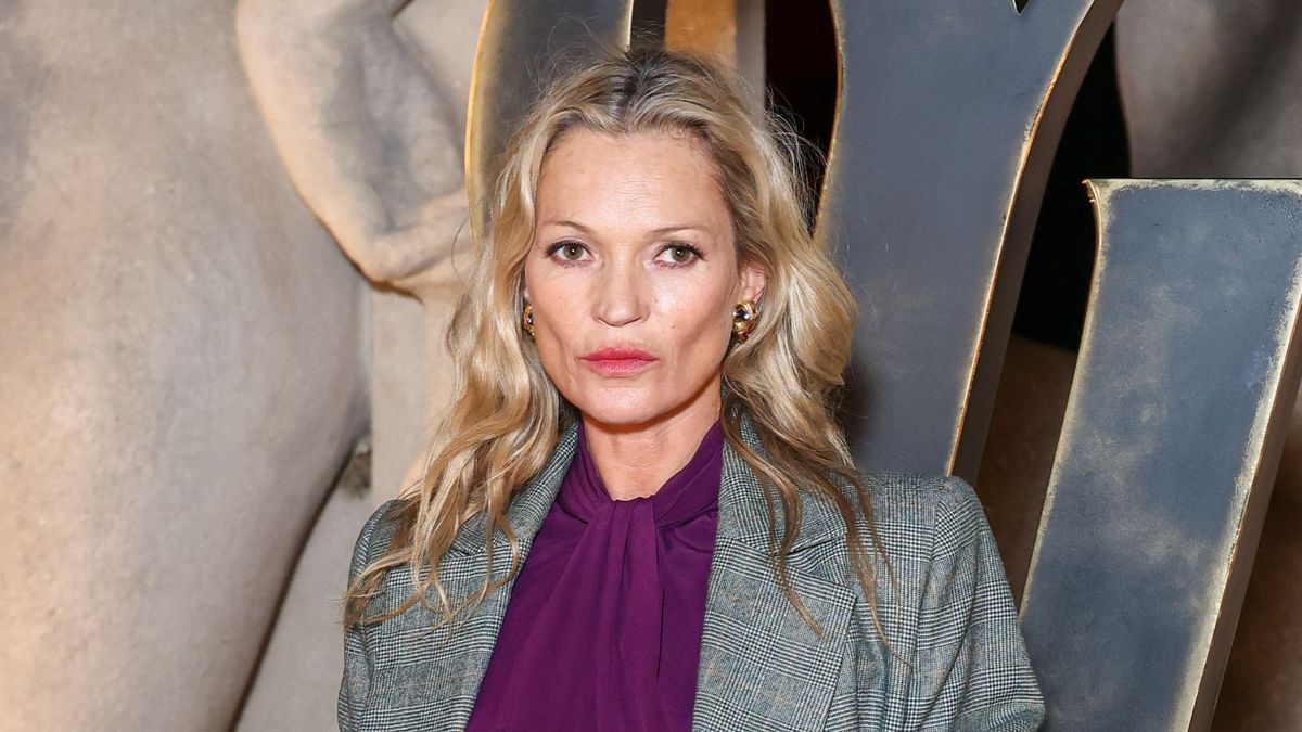 Kate Moss reveals chicest colour to pair with grey tailoring | Woman & Home