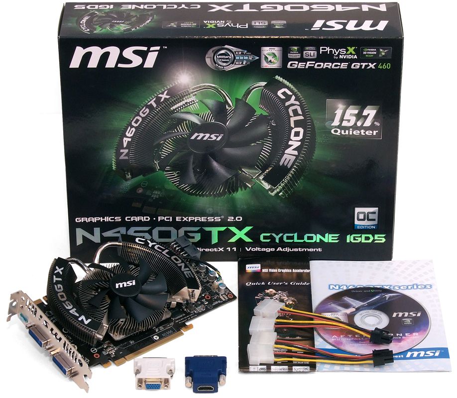 MSI N460GTX Cyclone 1GD5/OC - Roundup: Nine GeForce GTX 460 1 GB Boards ...