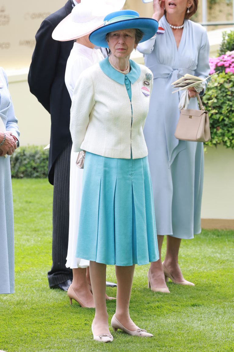 We're obsessed with Princess Anne's baby blue Royal Ascot look | Woman ...