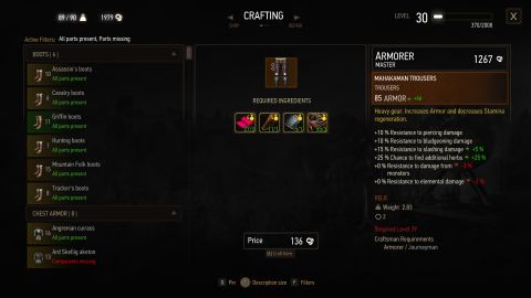 The Witcher 3 armor crafting, types and witcher gear explained ...