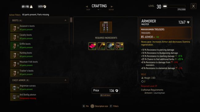 The Witcher 3 armor crafting, types and witcher gear explained ...