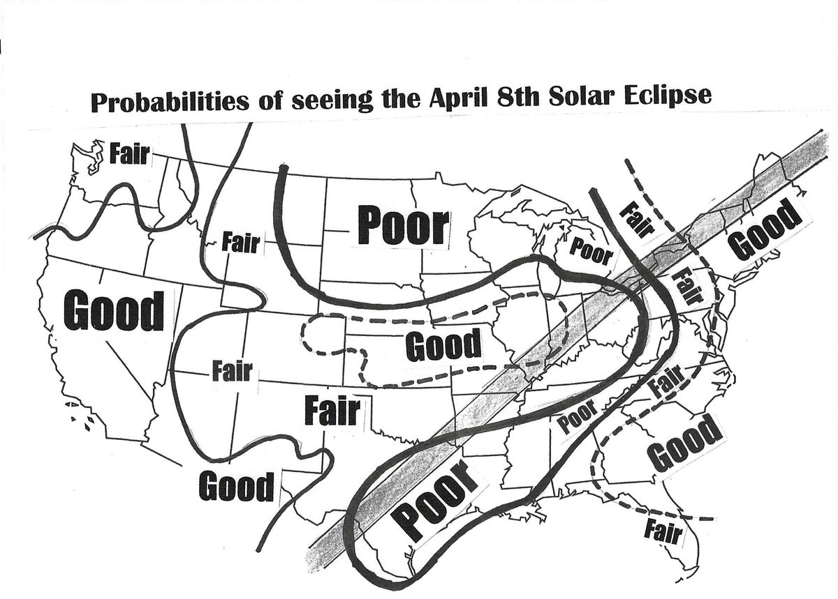 Total solar eclipse 2024: Here's the national weather forecast for ...