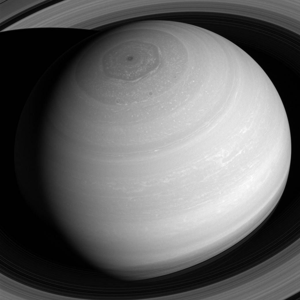 Wow! Saturn Rings and Weird Hexagon Vortex Dazzle in NASA Photo | Space