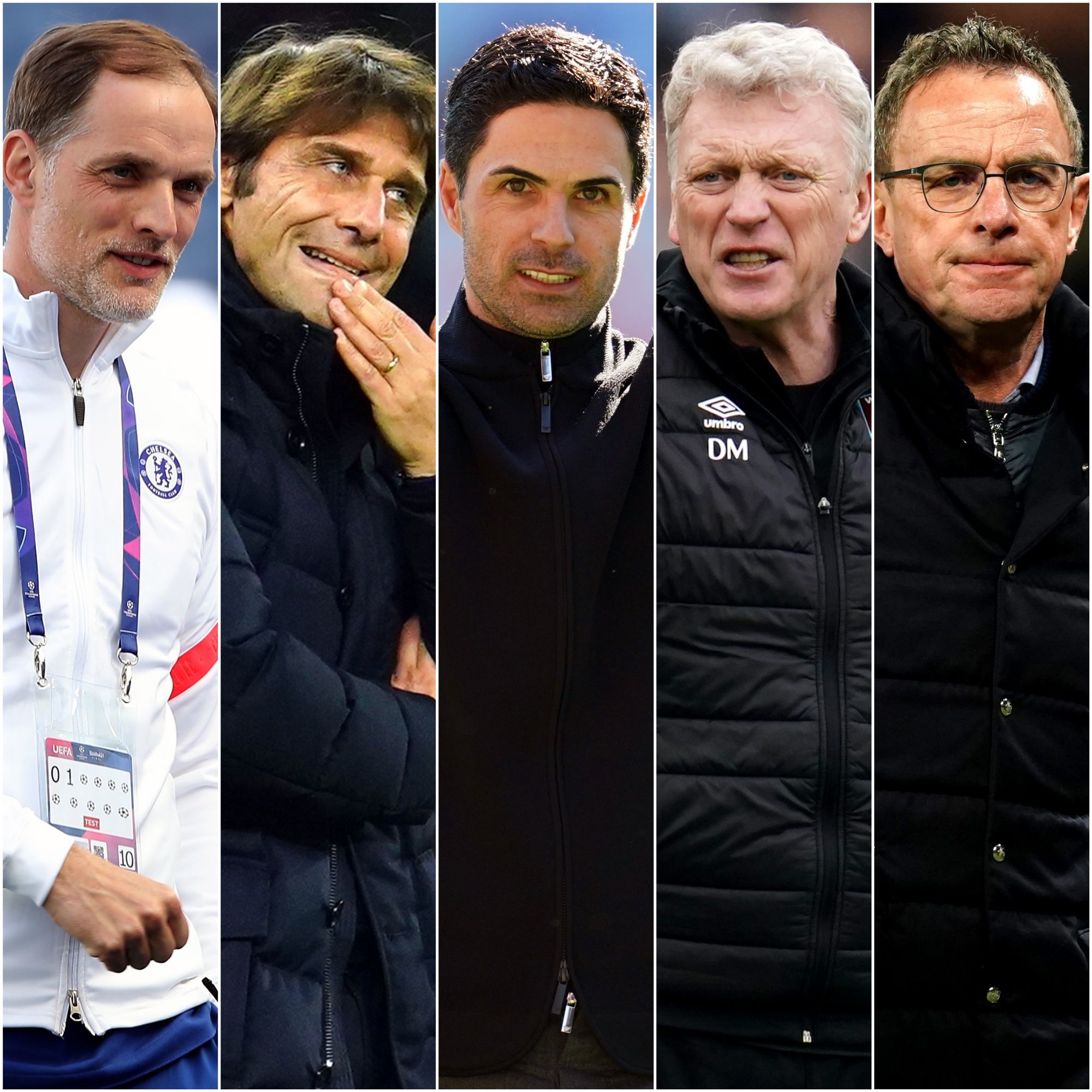 Six clubs battling for final two top-four spots in Premier League run ...