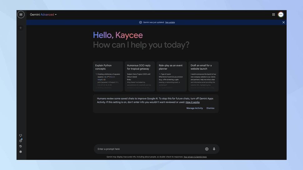 Google’s new Gemini feature lets you create your own AI chatbot — here ...
