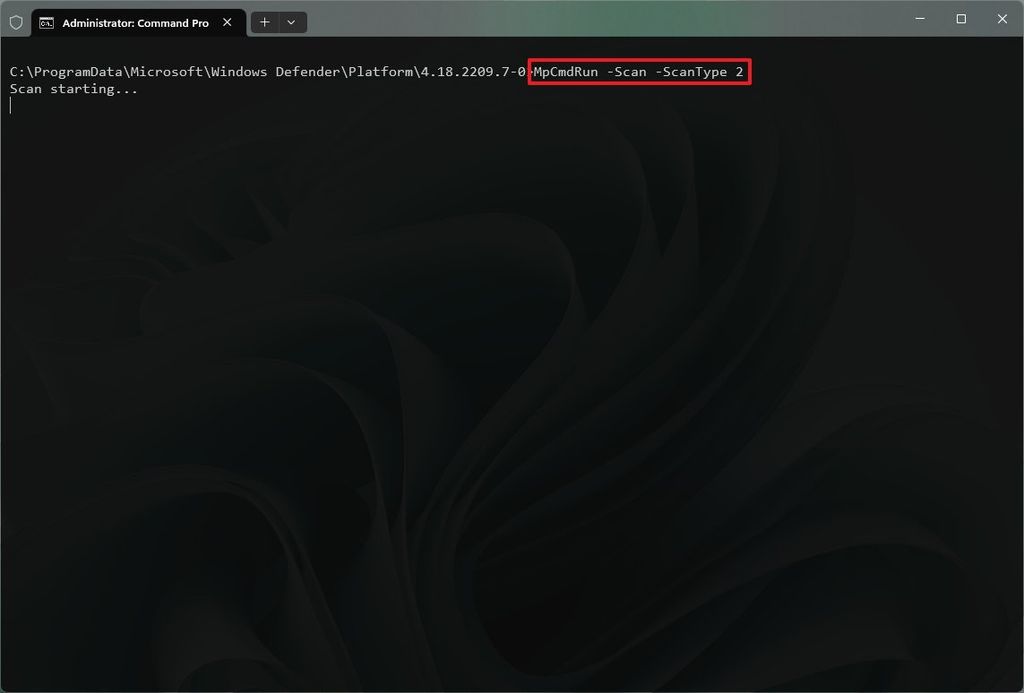 How to manage Microsoft Defender Antivirus from Command Prompt on ...