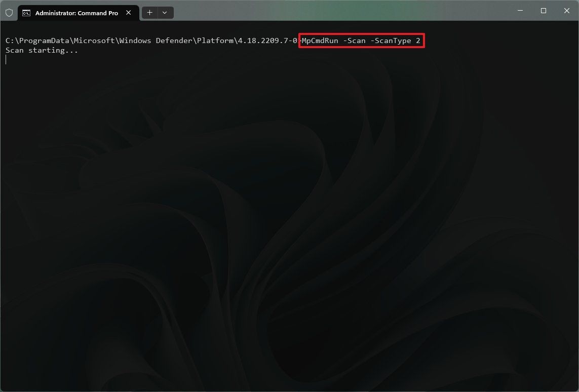 How to manage Microsoft Defender Antivirus from Command Prompt on ...
