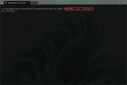 How to manage Microsoft Defender Antivirus from Command Prompt on ...