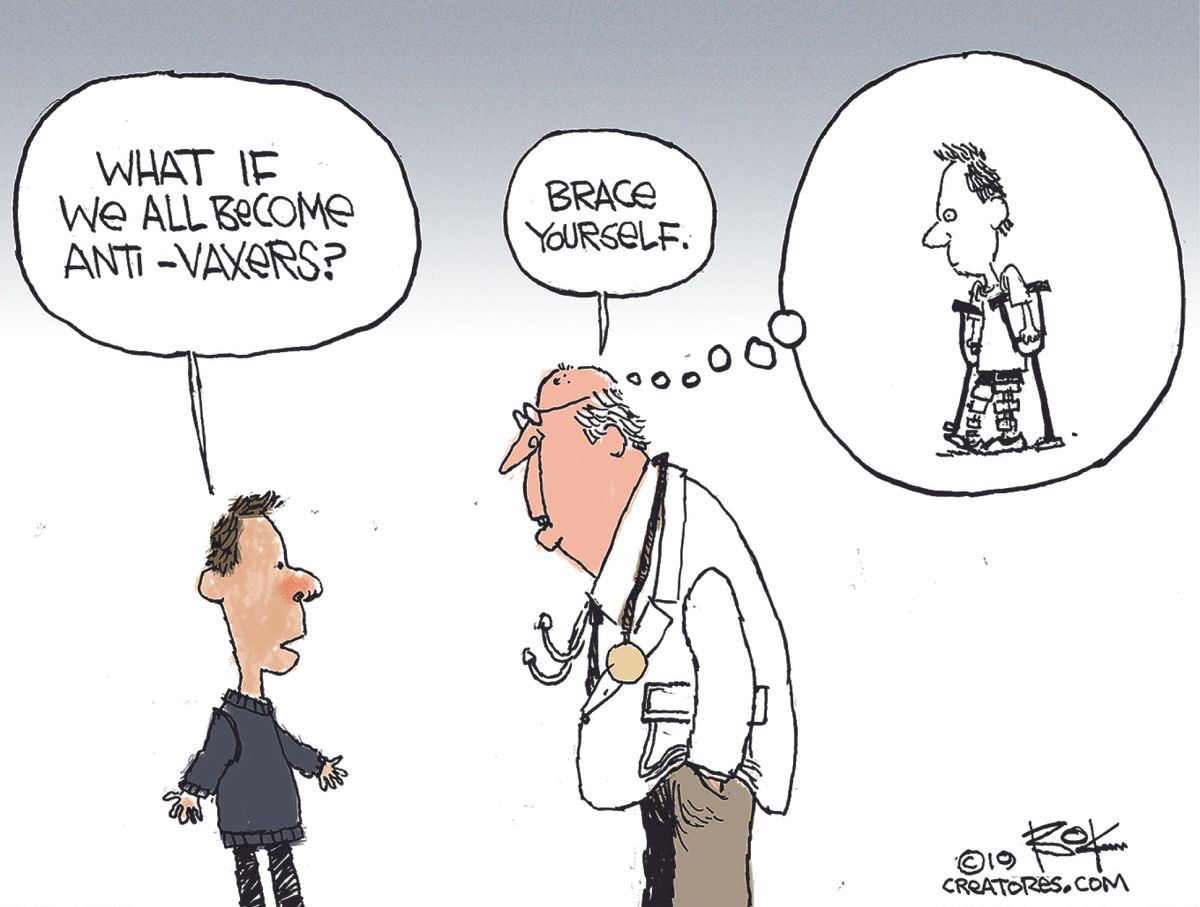 Editorial Cartoon U.S. anti vaxers polio | The Week