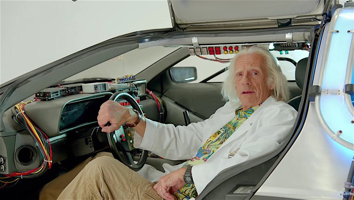 Doc Brown, back in his Delorean, has a sweet message to kick-start your ...