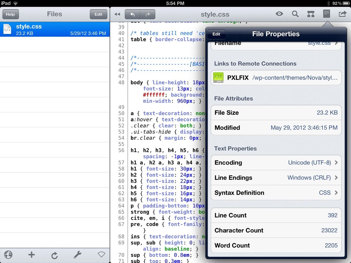 Diet Coda vs. Gusto vs. Textastic: Code editor for iPad app shootout ...