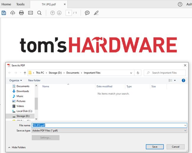How to Convert a PDF File to a JPG or Convert a JPG to a PDF | Tom's Hardware