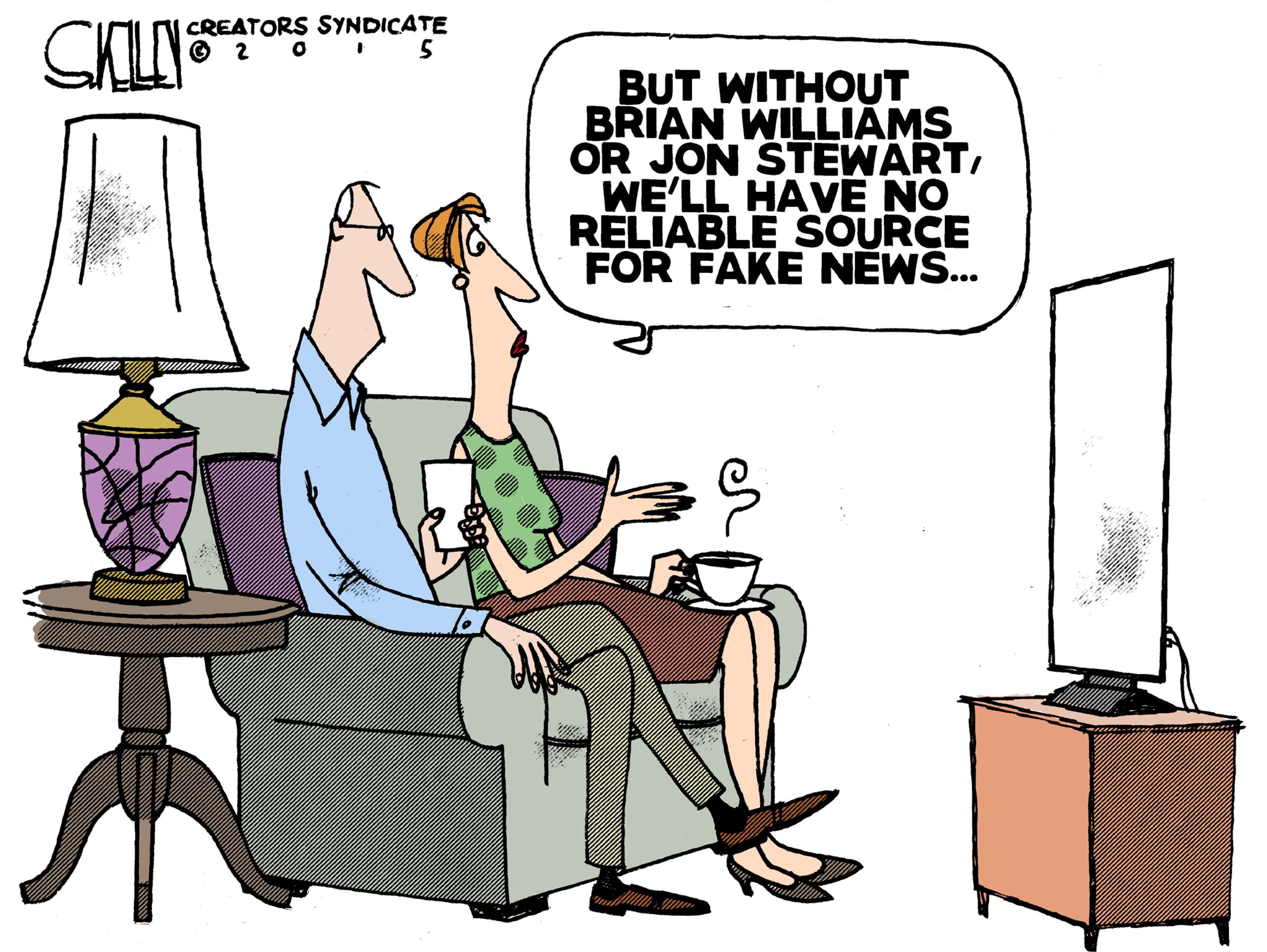 Editorial cartoon U.S. news anchors | The Week
