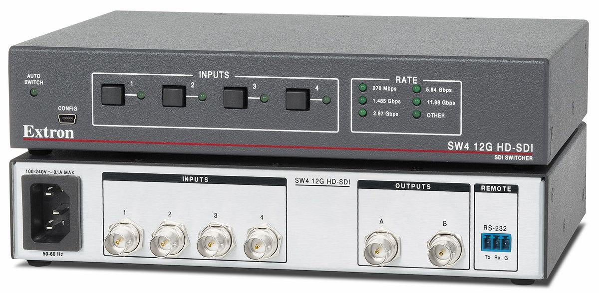 Extron Now Shipping Four-Input 12G‑SDI Switcher for 4K/60 Video | AVNetwork
