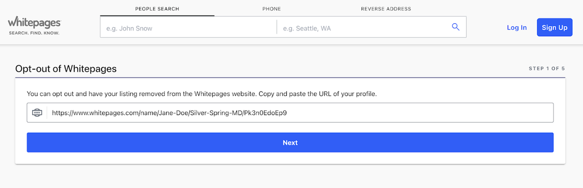 How to opt out of Whitepages | TechRadar