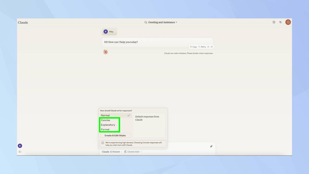 How to use Claude custom styles | Tom's Guide