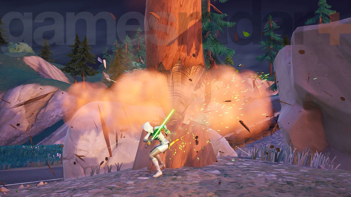 Fortnite Timber Pines: How to knock them down | GamesRadar+