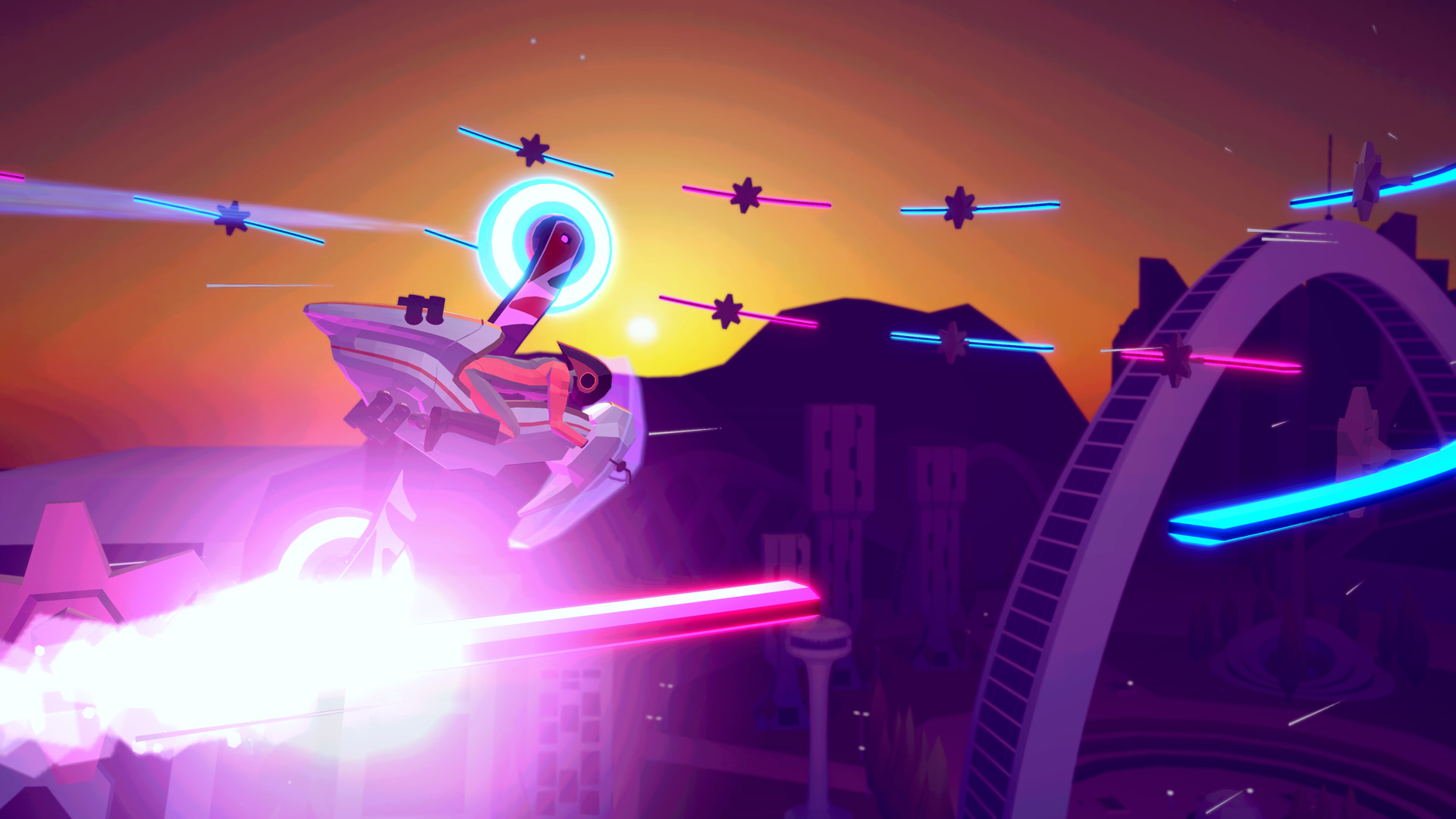 FutureGrind looks like a neon, futuristic Trials game in its stunt ...