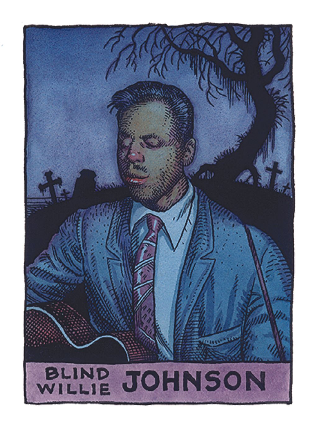 William Stout's portraits of the biggest names in blues... | Louder