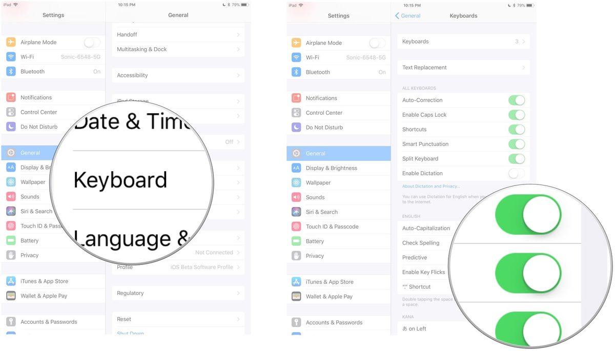 How To Use Key Flicks On Ipads Quicktype Keyboard In Ios 11 Imore