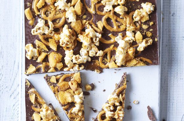 Salted caramel chocolate slab | Dessert Recipes | GoodtoKnow
