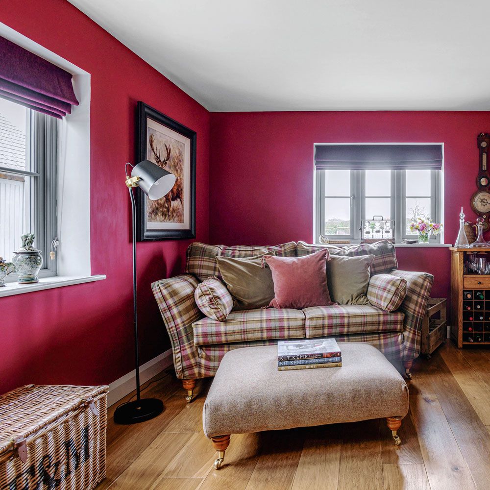 Red living room ideas – curl up with this comforting and vibrant colour ...