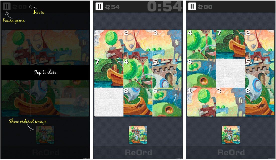 ReOrd is a clean and simple take on the classic tile puzzle game ...