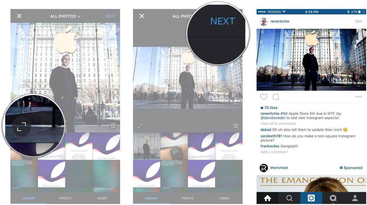How to use the new portrait and landscape ratios in Instagram | iMore