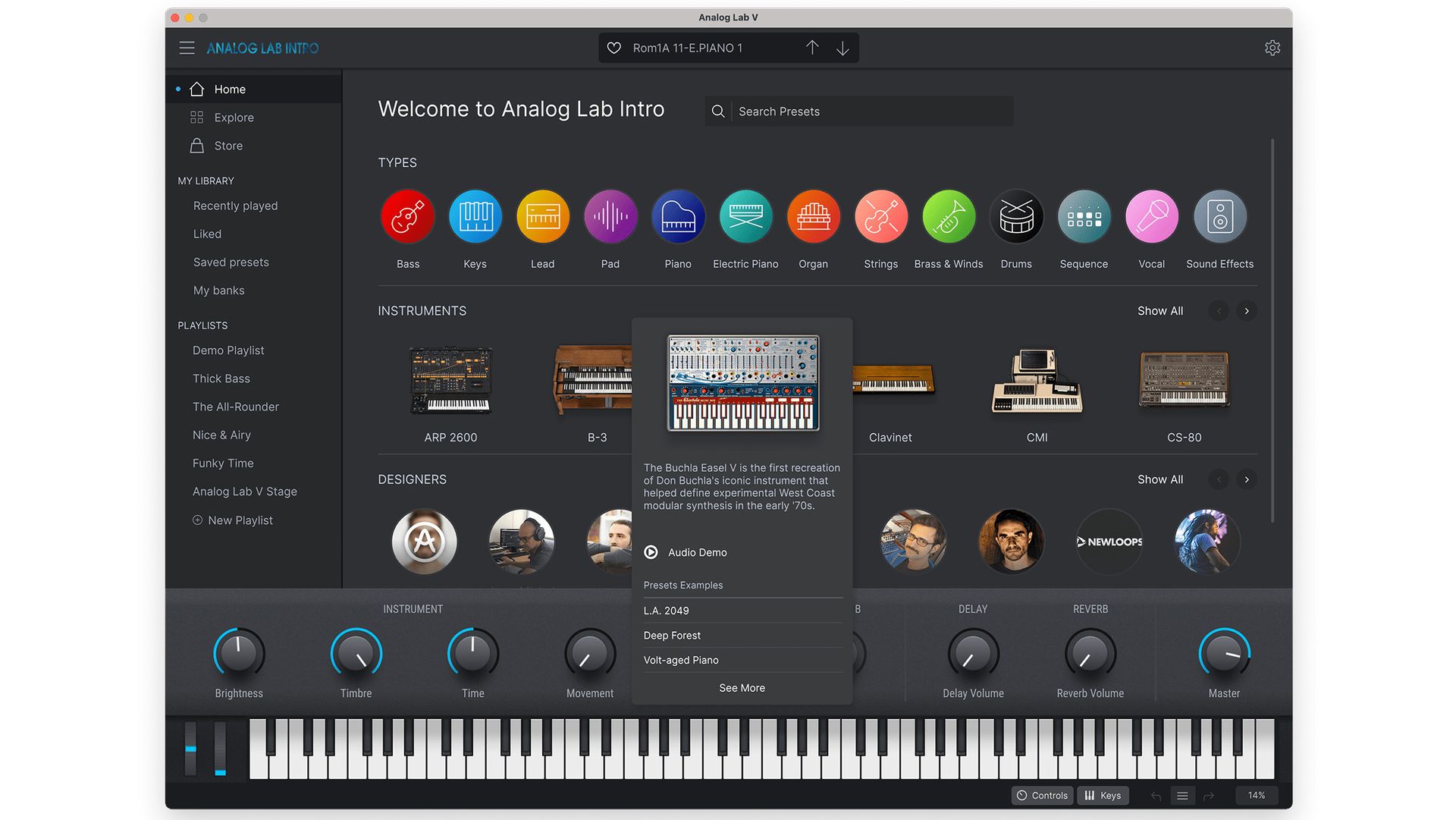 Free Arturia Analog Lab Intro plugin: 500 presets from 28 classic V ...
