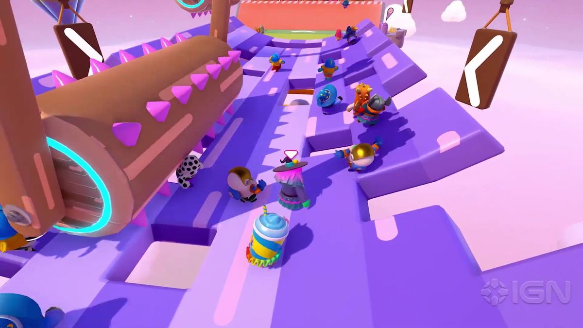 I'm terrified of the drawbridges in this Fall Guys season 2 level ...