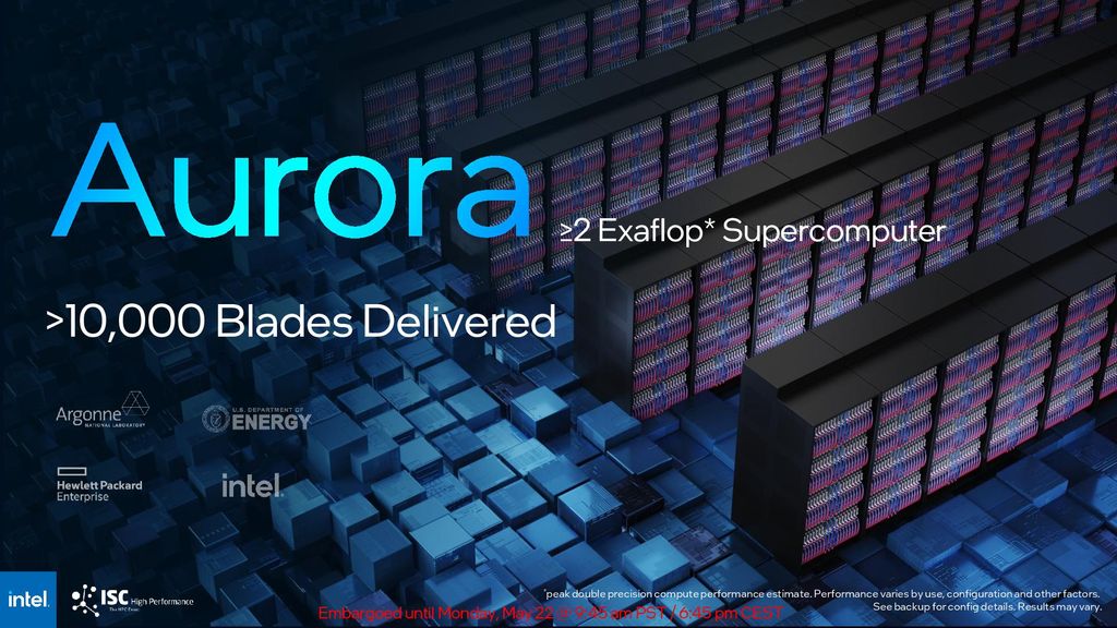 Intel Delivers 10,000 Aurora Supercomputer Blades, Benchmarks Against Nvidia and AMD | Tom's ...