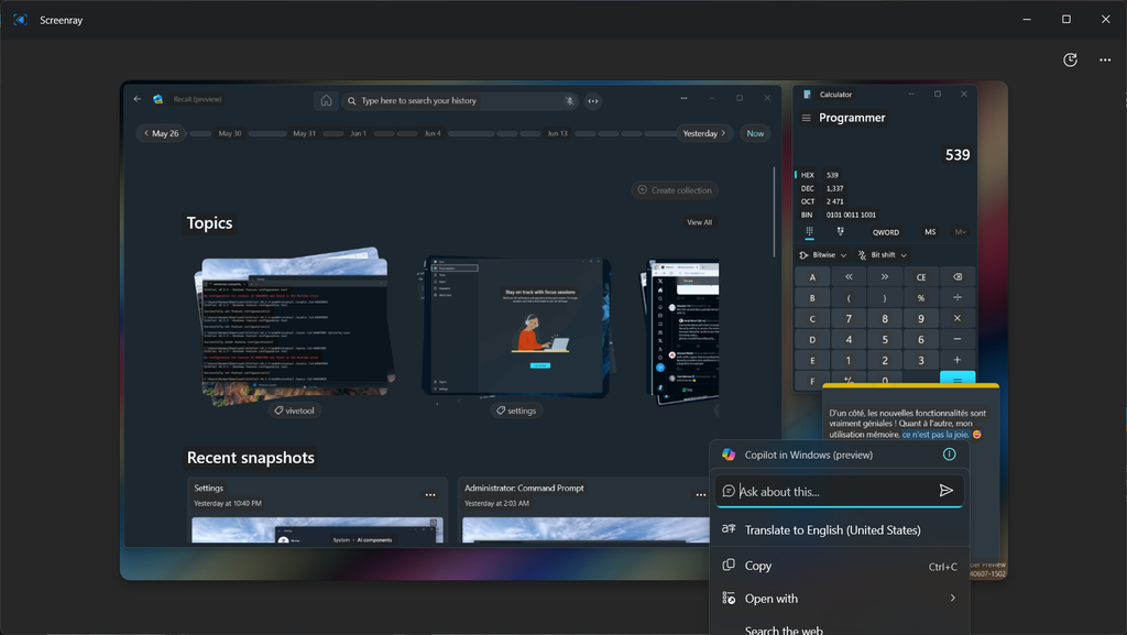 Despite controversy, Recall adds new ‘Screenray’ feature, which ...