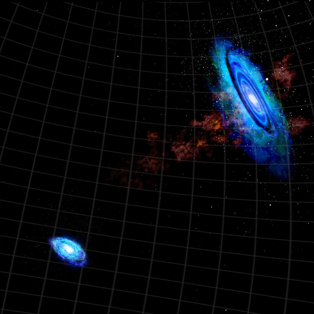 Ancient Galaxy Close Encounter Created Giant Gas 'Bridge' | Space