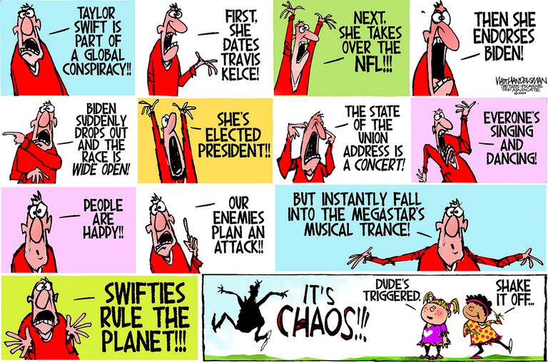 5 conspiracy-laden cartoons about Taylor Swift | The Week