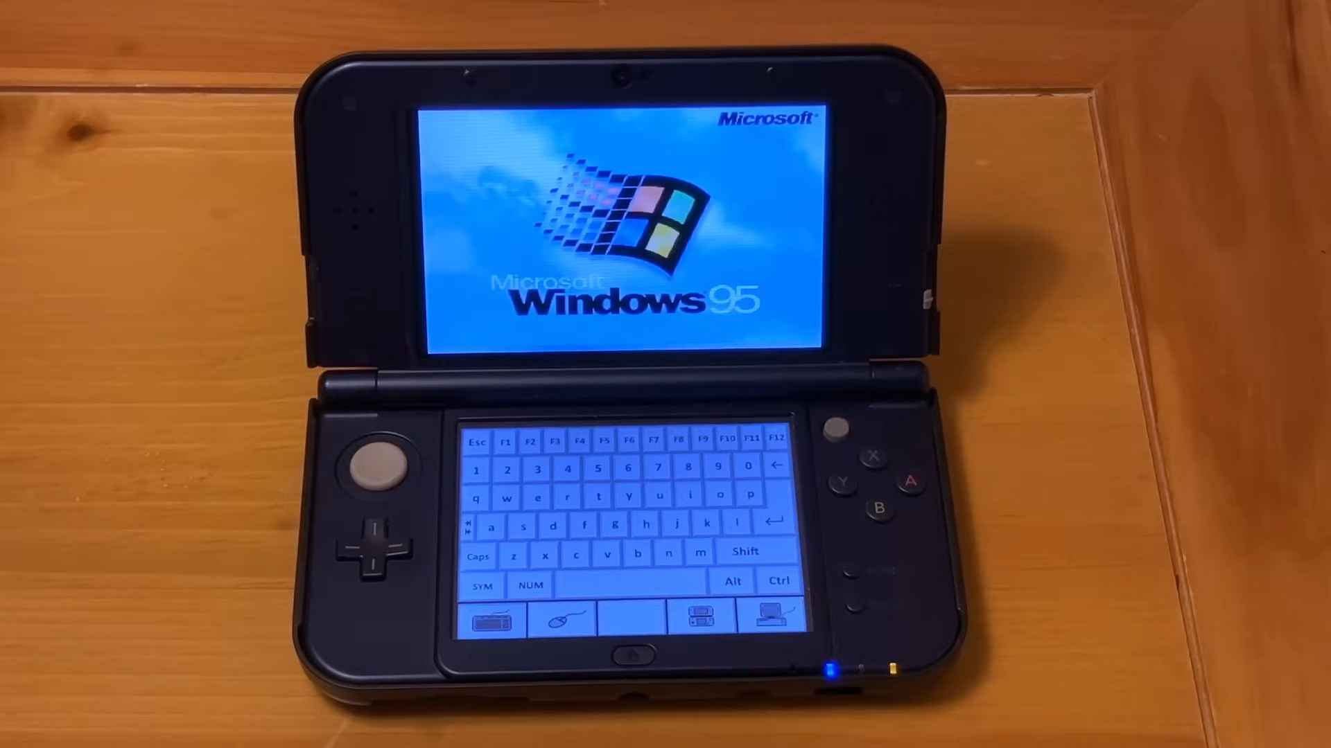 Cast your eyes upon this deeply cursed setup: Windows 95 on a hacked ...